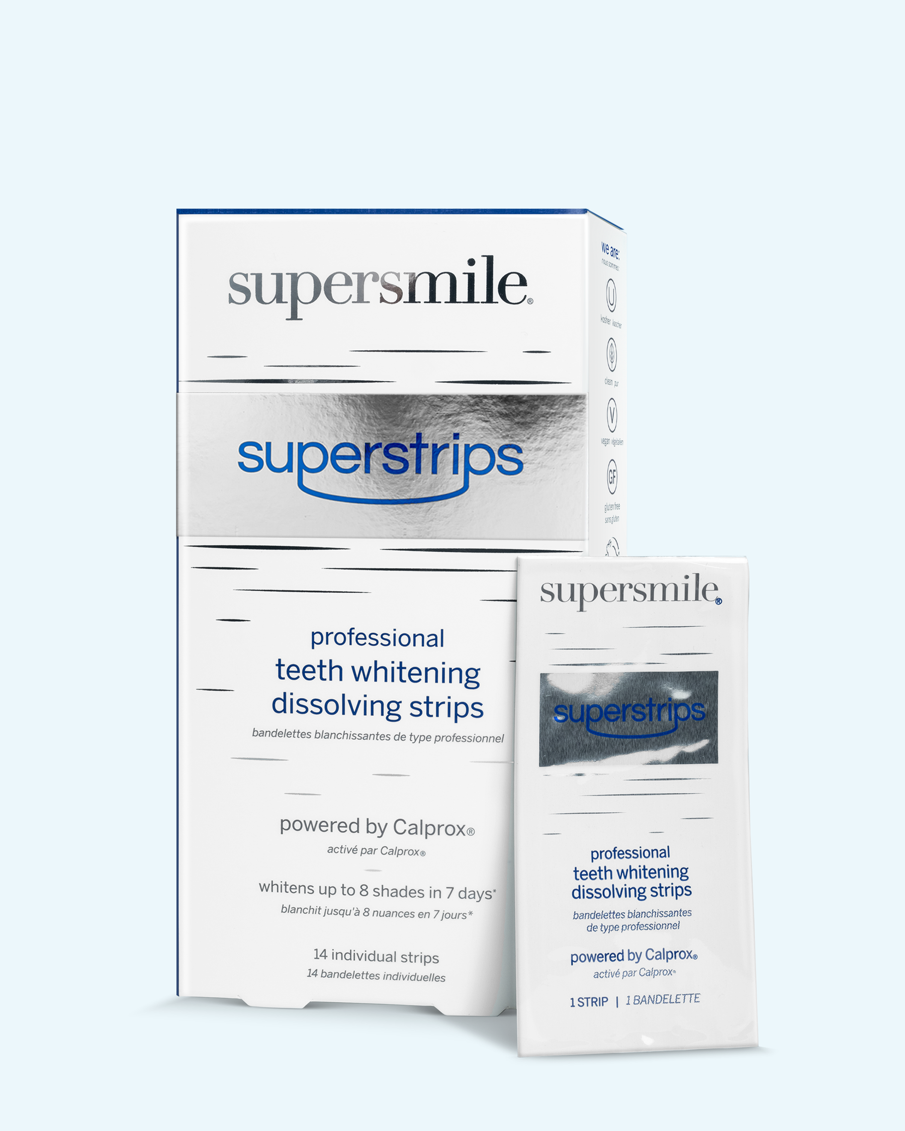 professional teeth whitening strips | fast dissolving | Supersmile ...
